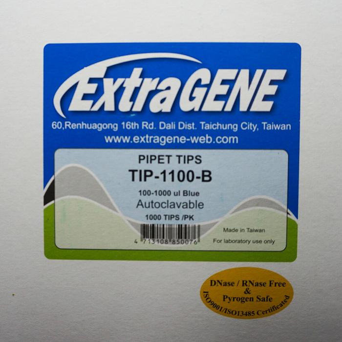 Jual Blue tips micropipet tips biru 1000ul, Extragene 1000pcs/bag ...
