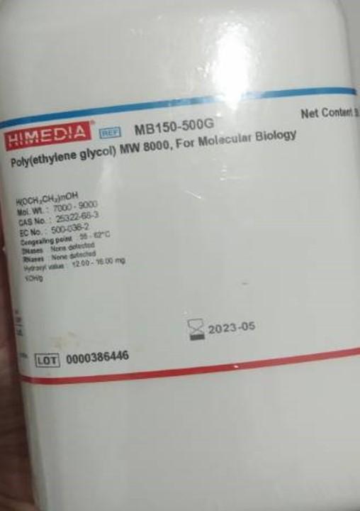 Jual Poly(ethylene glycol) MW 8000, PEG 8000 #Surfaktan # ...