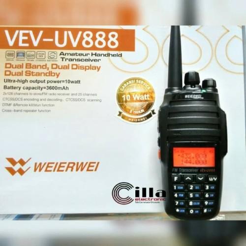 Jual Radio HT WEIERWEI VEV-UV888 Dual-Band VHF UHF 10W FM Transceiver - Kota Bandung - Warung ...