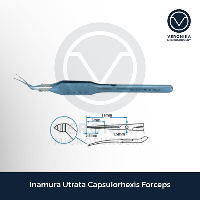 Jual Inamura Utrata Capsulorhexis Forceps Duckworth and Kent - Jakarta ...