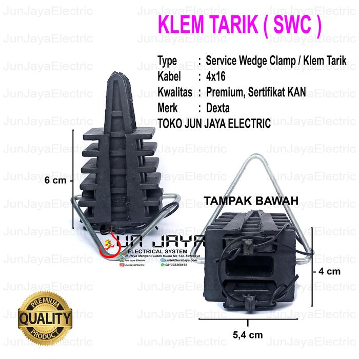 Jual Klem Tarik/Service Wedge Clamp 4x6-16, SWC merk Dexta sertifikat ...