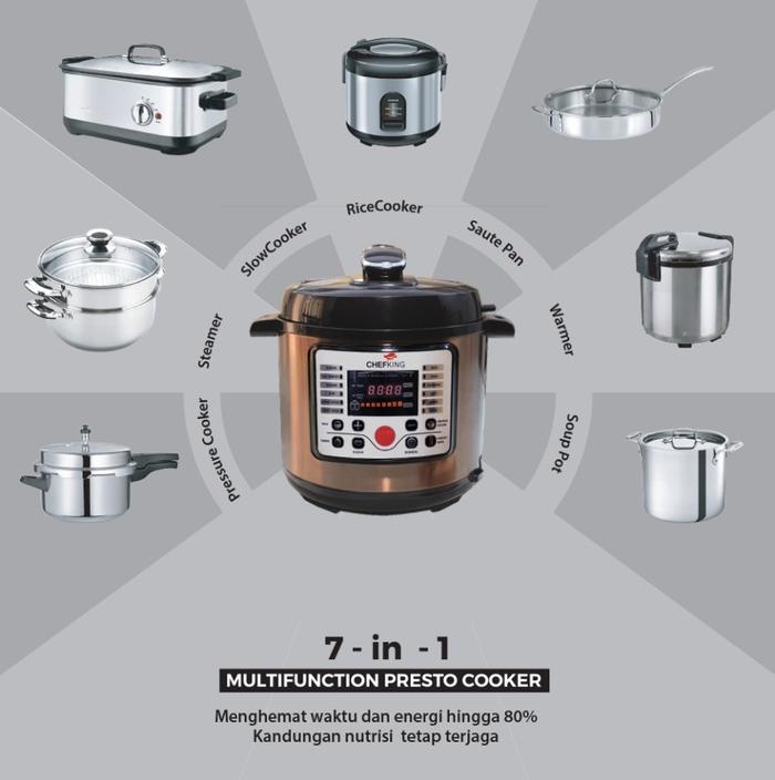 Jual 7In1 Multifunction Presto Cooker Digital Presto Cooker Masak ...