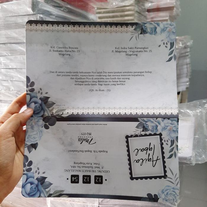 Jual Cetak Kartu Undangan Pernikahan Maliq 79 Desain Cantik Rustic ...