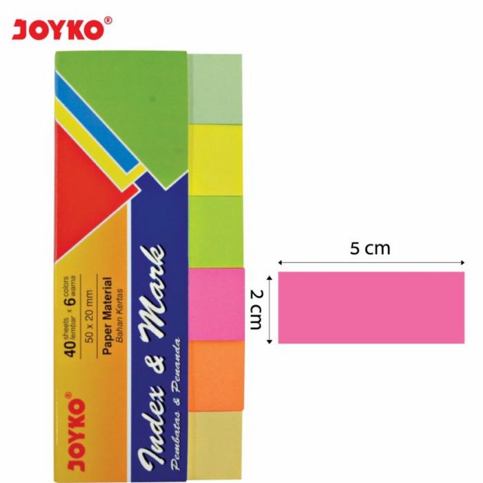 Jual INDEX MEMO STICKY NOTE JOYKO IM 36 PEMBATAS 6 WARNA - Jakarta ...