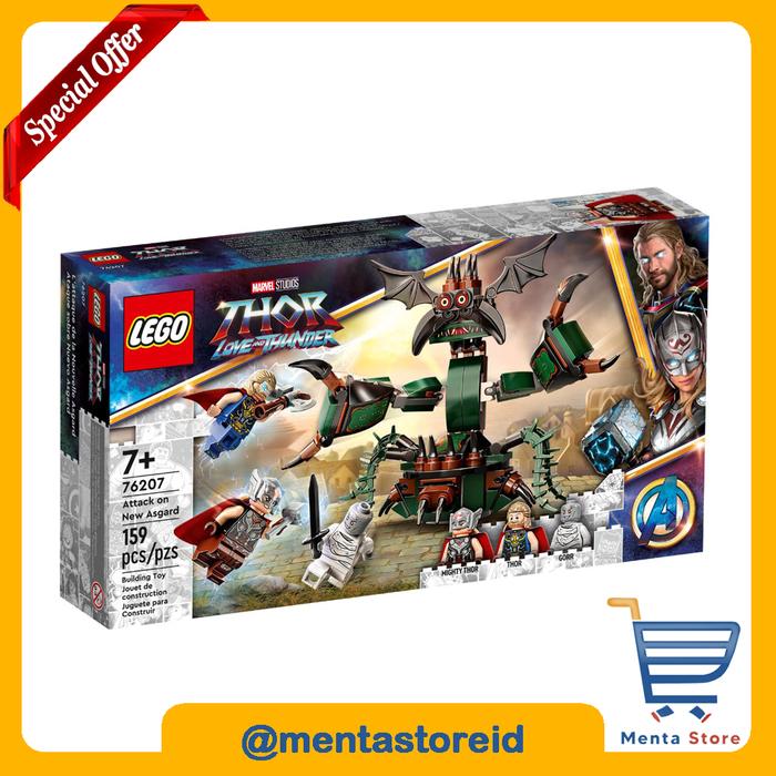 Jual LEGO Marvel Thor 76207 Attack on New Asgard Avengers Stormbreaker ...
