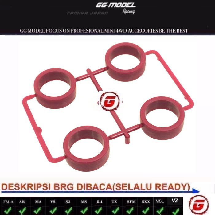 Jual REP TAMIYA 95208 LOW FRICTION TIRE - MAROON (4PCS) / BAN MAROON ...