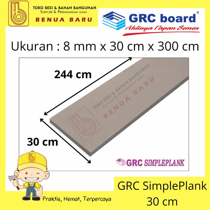 Jual Lisplank GRC 30 cm / Papan Lisplang GRC 30 cm / SimplePlank GRC 30 ...
