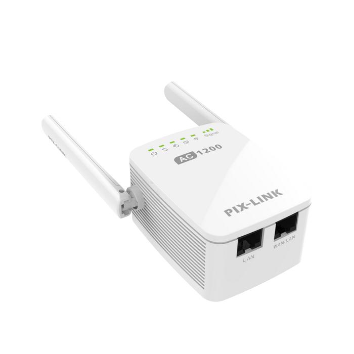 Jual Wifi Extender Dual Band Wireless Router Repeater Pixlink Ac1200 Di ...