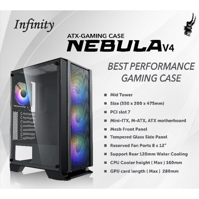 Jual Casing PC Komputer Infinity Nebula V4 Mid Tower ATX Case - Kota ...