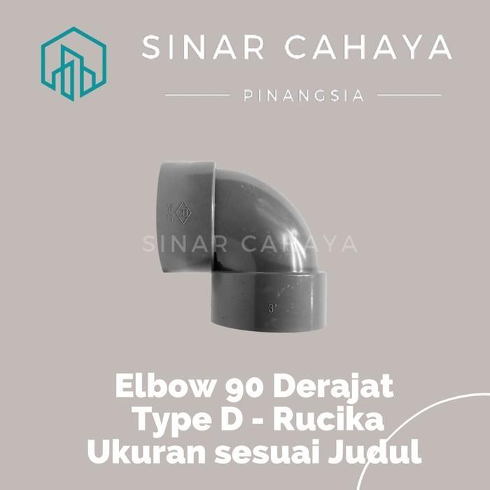 Promo Rucika Elbow / Knee 90 derajat Tipe D PVC ukuran 3" - Jakarta ...