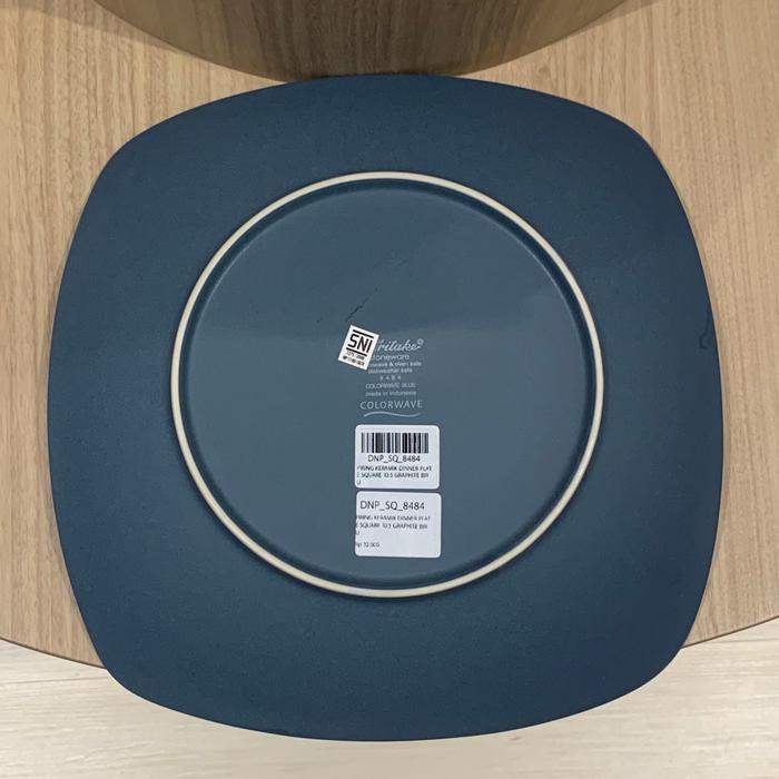 Jual PIRING KERAMIK DINNER PLATE SQUARE 10.5 GRAPHITE - Biru - Kota ...