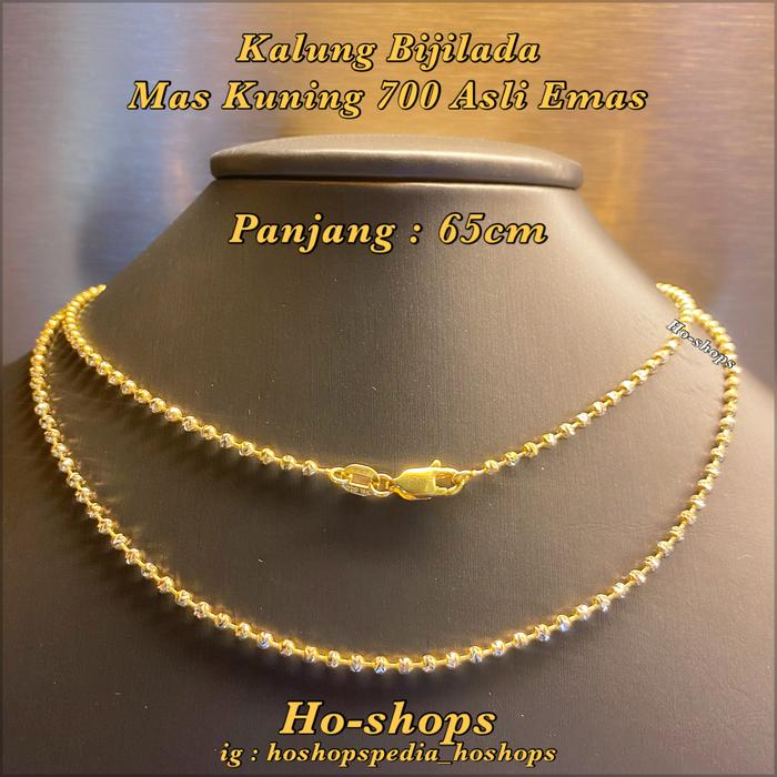 Jual Kalung Mas Kuning Model Bijilada Kadar 70% Asli Emas - Jakarta ...