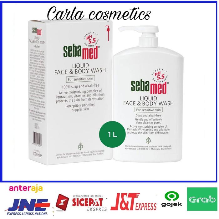 Jual seba med liquid body wash 1000 ml / sebamed liquid face & body ...