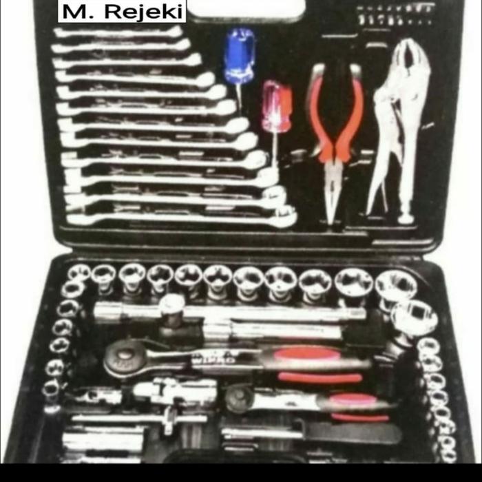 Jual Wipro Tool Kit Set 85 pcs 1/4 dan 1/2 inch 4-32 metric - Wipro ...