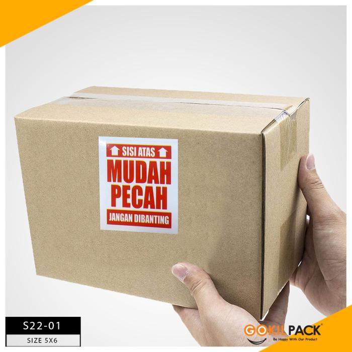 Jual Sticker Fragile|Sticker Mudah Pecah|Sticker Hati Hati|Sticker|S22 ...