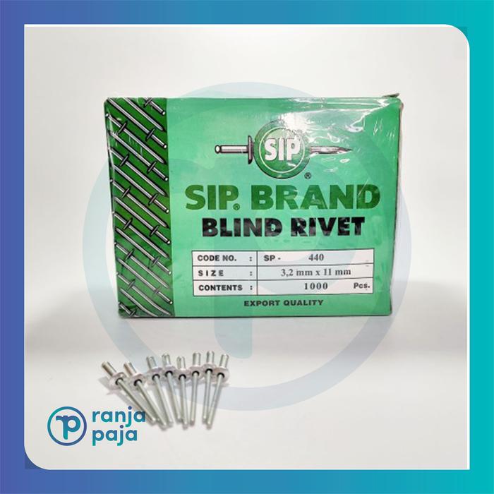 Jual Paku Rivet SP 550 / Blind Rivet SIP Brand 4mm x 12,7mm - Jakarta ...