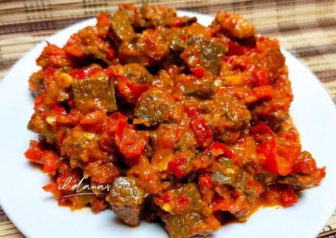 Jual sambal goreng ati sapi / ati balado 500g sambalado - Ati sapi ...