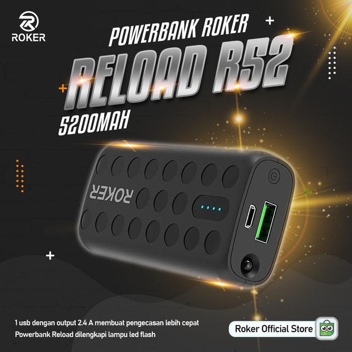 Jual Powerbank Roker Reload R52 5200mah - Jakarta Pusat - Roker ...