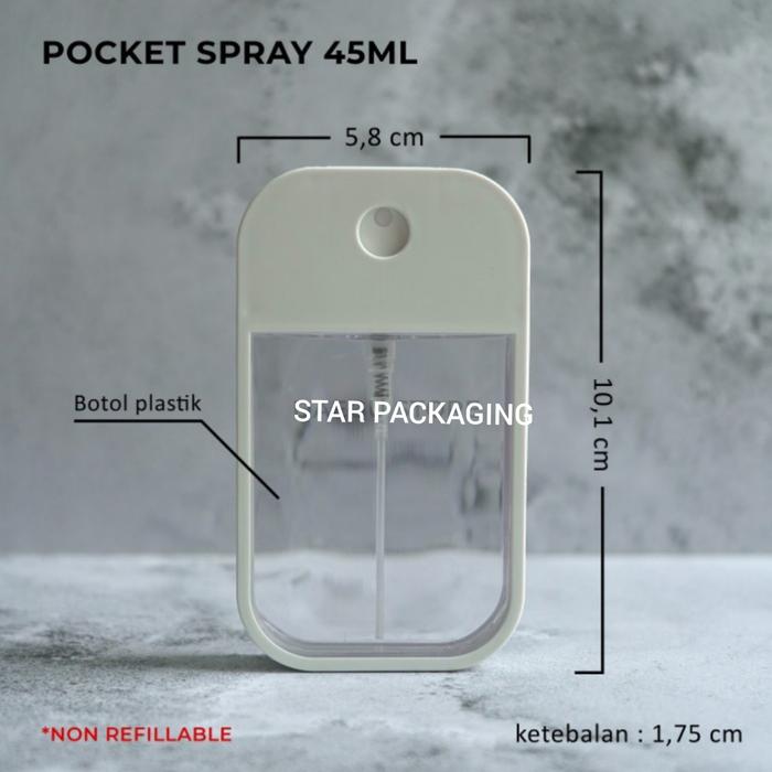 Jual Botol Spray Pocket 45ml Botol Pocket Card Spray 45ml Plastik ...