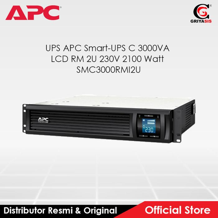 Jual UPS APC Smart-UPS C 3000VA LCD RM 2U 230V 2100 Watt SMC3000RMI2U ...