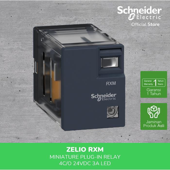 Promo Schneider Electric Zelio RXM4L Plug In Relay 24VDC 3A LED RXM4LB2BD - Jakarta Pusat ...