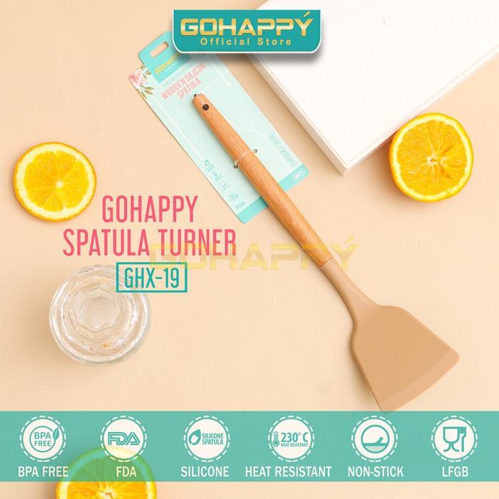 Jual SPATULA TURNER SILICONE CHOCO Gohappy tebal sendok masak dapur - Jakarta Timur - Mayba ...
