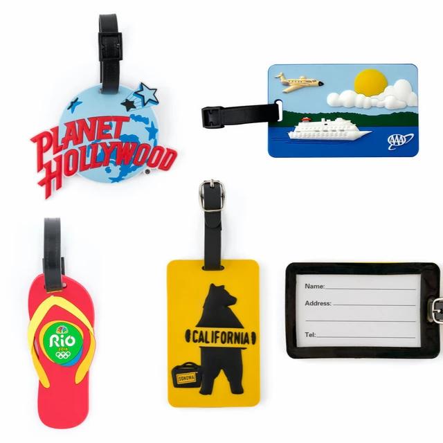 Jual (CUSTOM DESAIN SENDIRI) Luggage tag bag tag name tag karet rubber ...