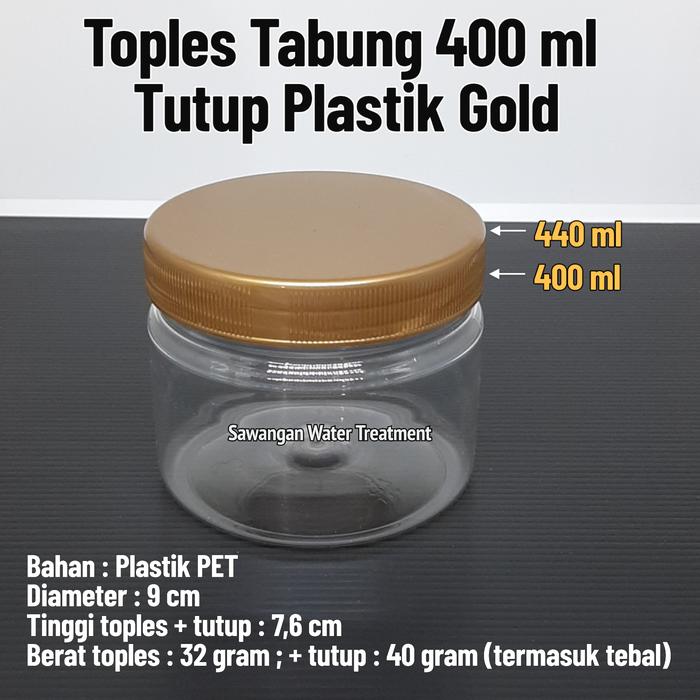 Jual Toples tabung 400ml / toples tabung 400 ml ECERAN - Putih Susu ...