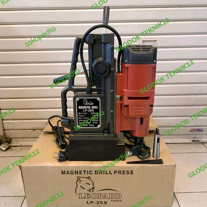 Jual MESIN BOR MAGNET 28MM LEOPARD / MAGNETIC DRILL 28MM LEOPARD BOR ...