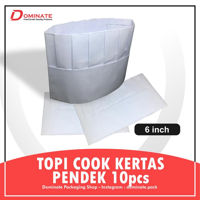 Jual Topi Cook/Hat Cook/Topi Chef Kertas - 9inch - Kota Bandung ...