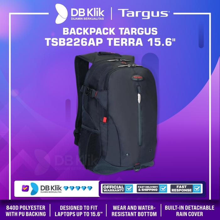 Backpack TARGUS TSB226AP TERRA with Rain Cover 15.6" - TSB 226AP-71