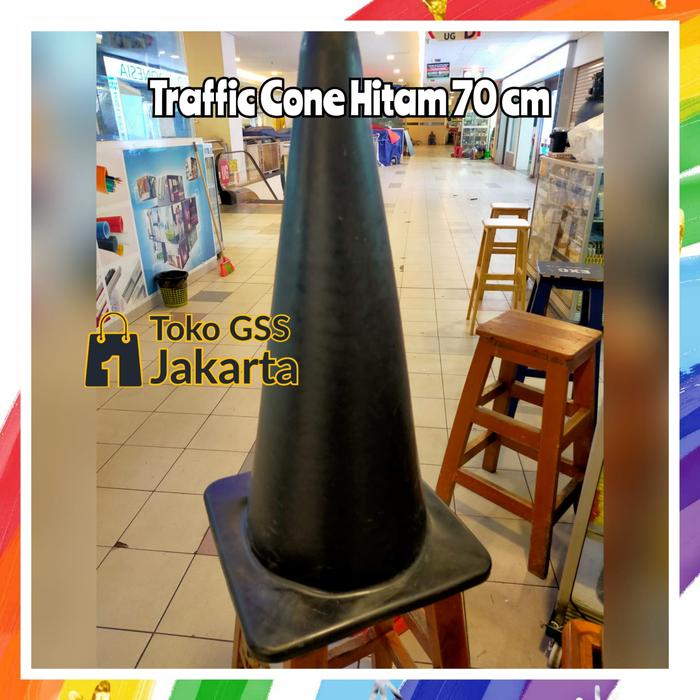 Jual Traffic Cone Hitam Kerucut Safety Black 70 cm - Jakarta Barat ...