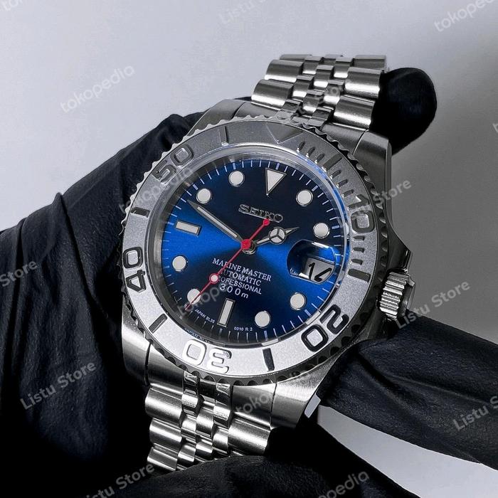 Promo Seiko Mod YachtMaster Blue NH35 Automatic 40mm Submariner Sapphire - Kota Bekasi - DOX MOD ...