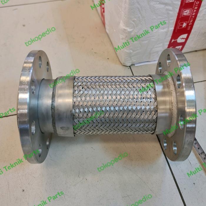Jual Flexible Hose Stainless 304 Flange Jis 10k 3" inch DN80 Panjang 25 ...