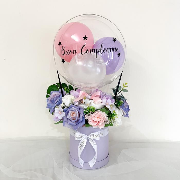Jual Laviolla Artificial Flower Box with Balloon | Bunga Ulang Tahun ...