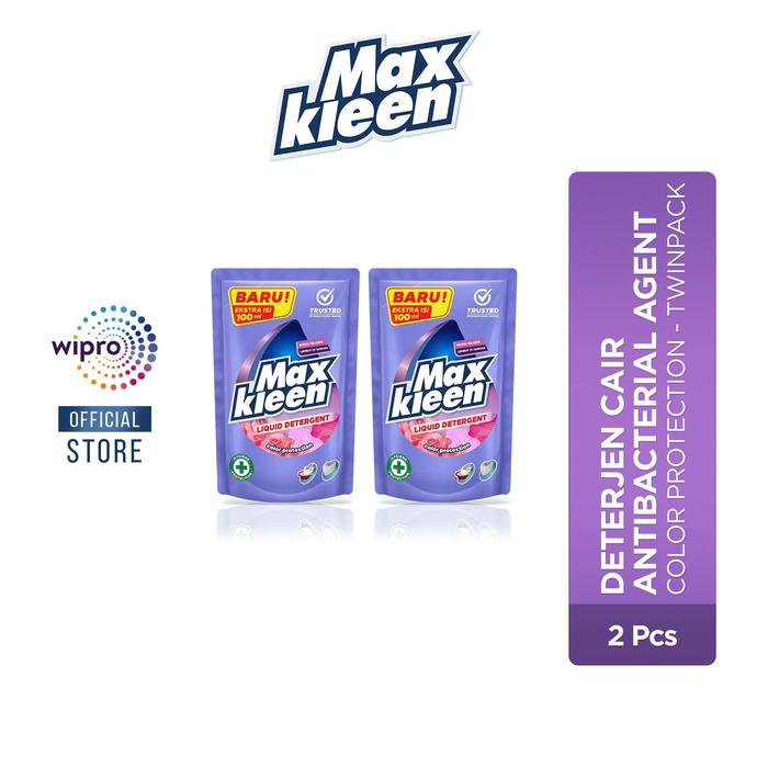Jual Maxkleen Deterjen Cair Antibacterial Agent - Color Protection ...