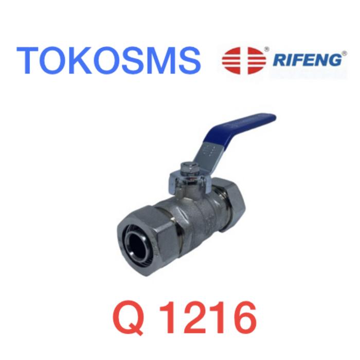 Jual ball valve RIFENG pipa air panas 1216 mm stopkran 16mm pipa PE ...
