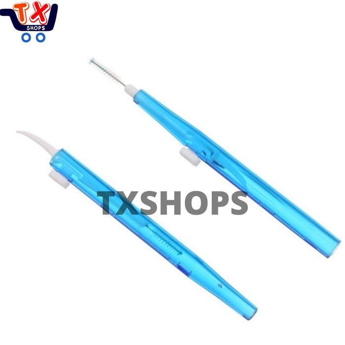 Jual Interdental Brush + Tusuk Gigi Plastik Double-Ended /Sikat Ortho ...