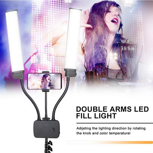 Jual Led light lampu pencahayaan dengan 3 warna untuk live streaming ...