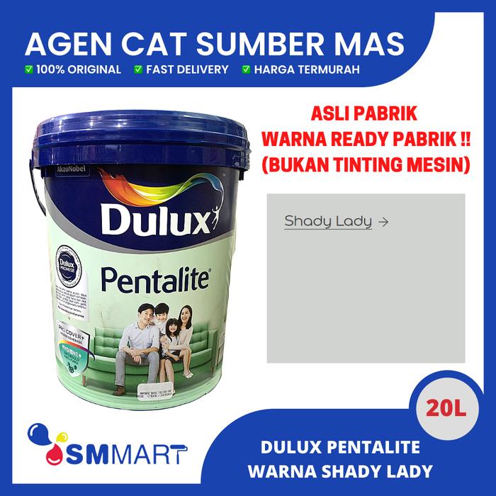 Jual CAT TEMBOK INTERIOR PREMIUM DULUX PENTALITE WARNA SHADY LADY 20 L ...