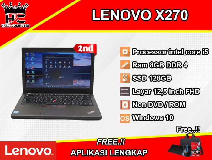 Jual LENOVO THINKPAD X270 INTEL CORE I5 GEN 6 RAM 8GB SSD 256GB W11 - Kota Surabaya - hanalaptop ...