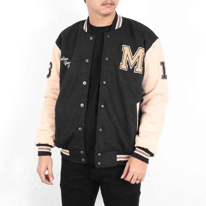 Promo Jaket Varsity Pria Baseball Original Polos Bordir Premium Cotton ...