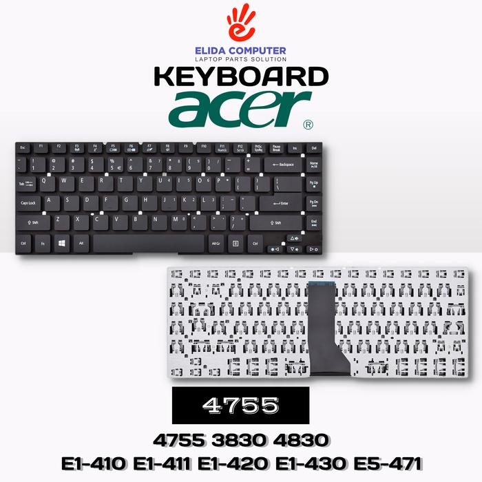 Jual Keyboard Acer Aspire 4755 E1-432 E1-432G E1-410 E1-422 E1-472 V3 ...