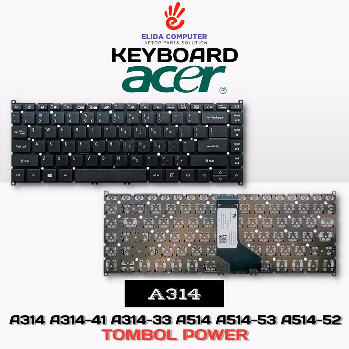 Jual Keyboard Acer Aspire 5 A514 A514-51G A514-52G A514-51K A514-41 ...
