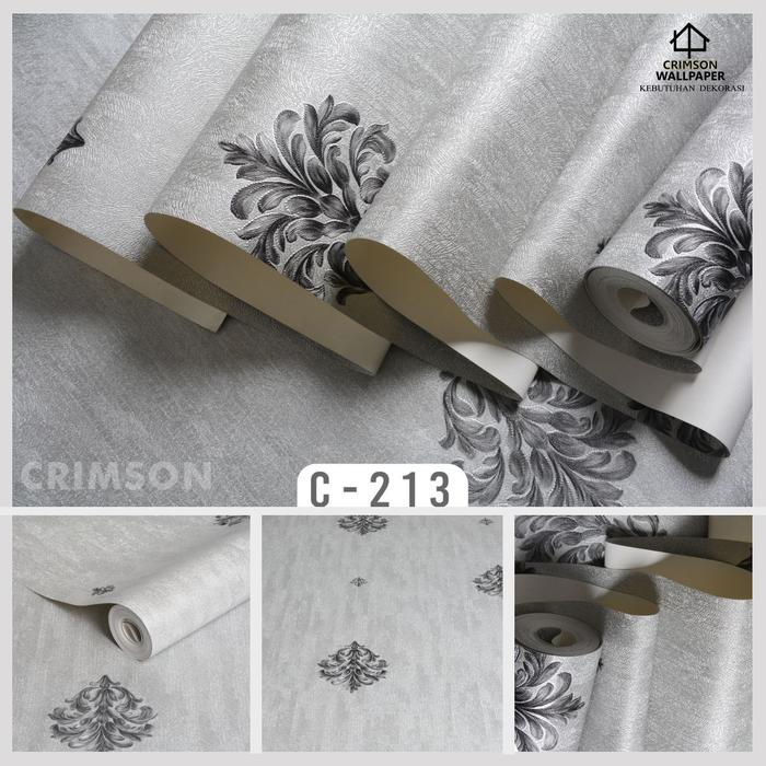 Jual Wallpaper Dinding Motif Batik Kembang Grey - C-213 - Kota Bekasi ...
