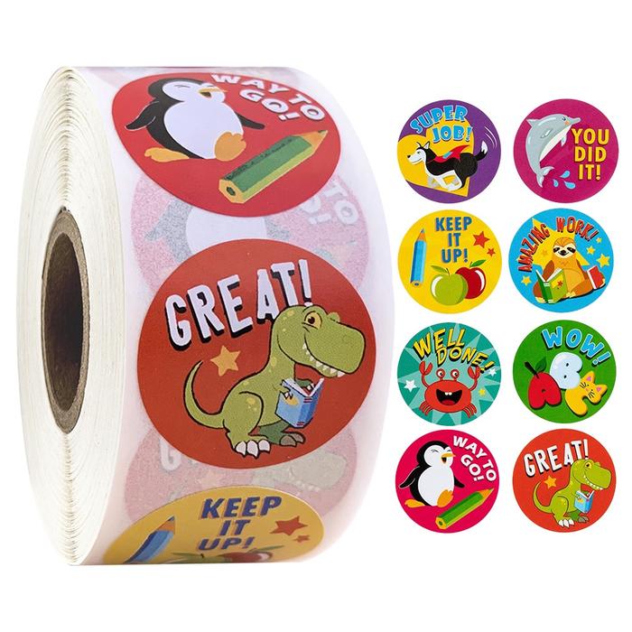 Jual Sticker Label Nilai Binatang Lucu Stiker Reward Anak 500pcs - V4 ...
