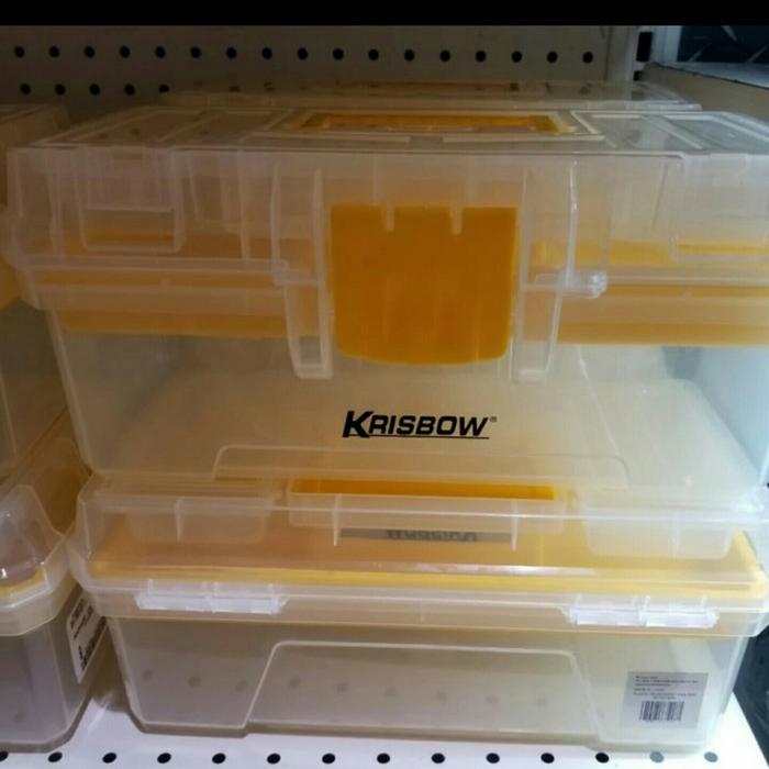Jual Krisbow toolbox transparan 30x16x14cm / toll box krisbow - Jakarta ...