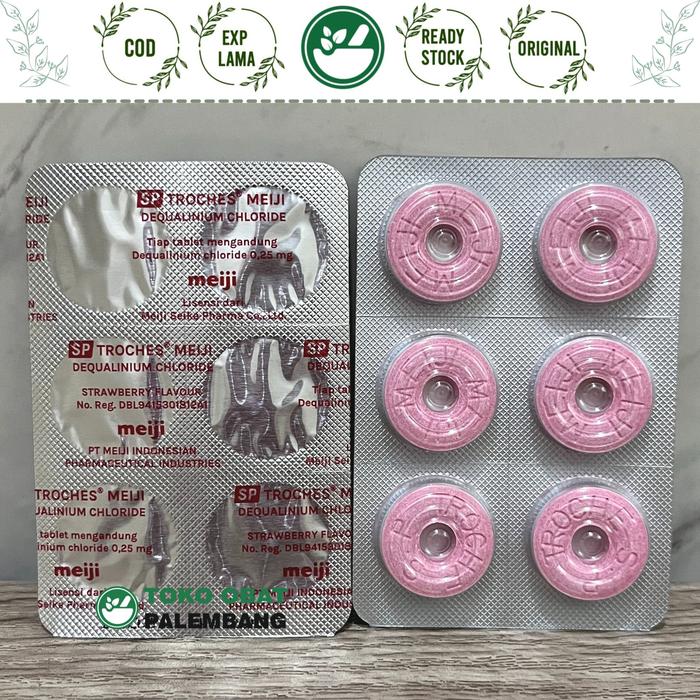 Jual SP TROCHES MEIJI STRAWBERRY 6 TAB HISAP ANTISEPTIK MULUT ...