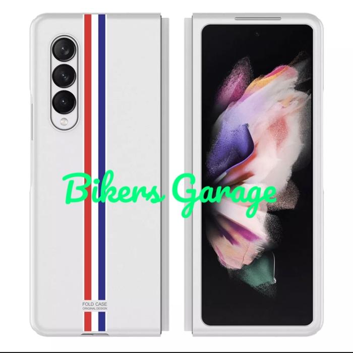 Jual Case hp Samsung premium Galaxy Z Fold 3 corak TB tengah putih ...