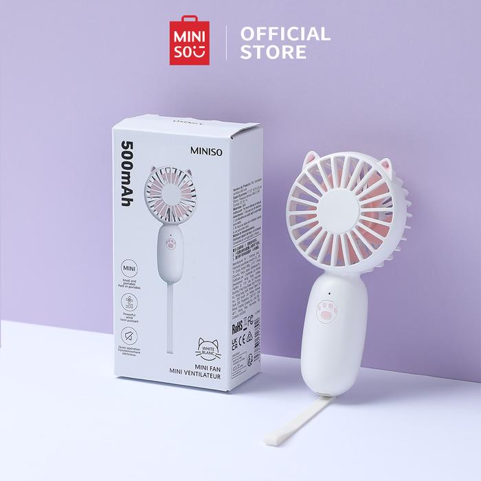 Jual MINISO Mini Fan Kipas Angin Portable Listrik Tangan Genggam Pegang ...